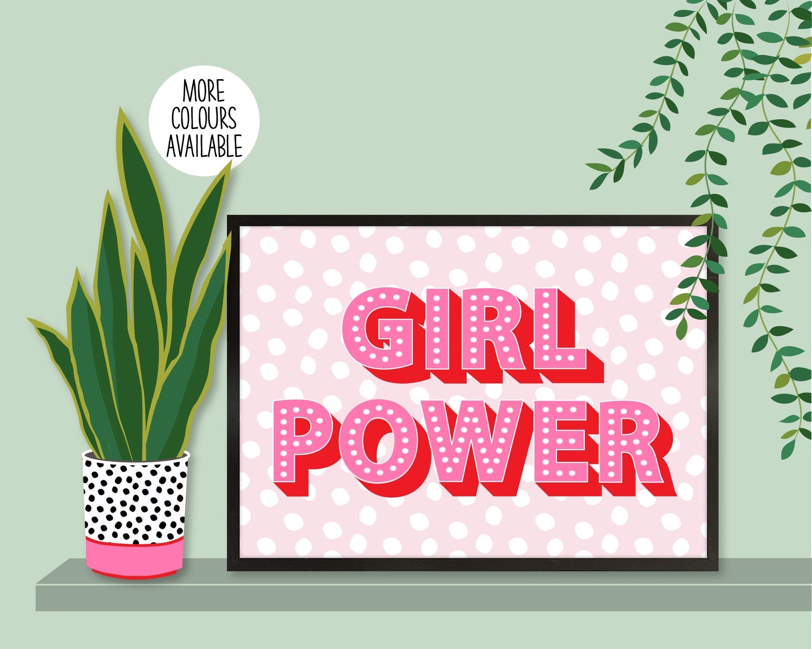 Girl Power Print Girl Power Wall Art Female Empowerment | Etsy