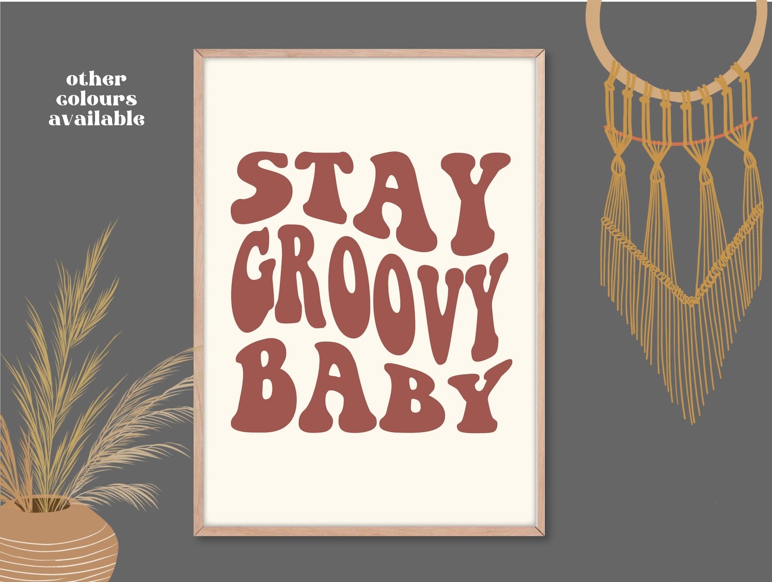 Stay Groovy Baby Print 70's Slogan Print Groovy 70's | Etsy