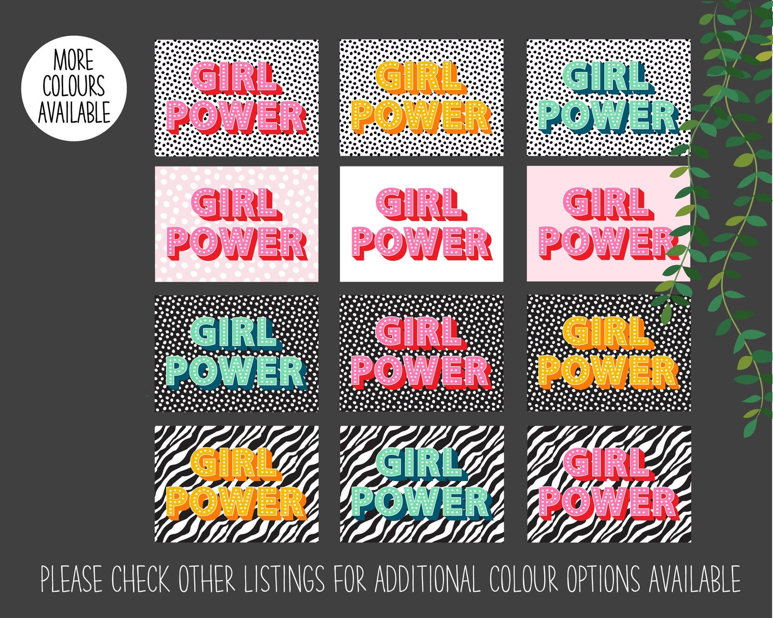 Girl Power Print Girl Power Wall Art Female Empowerment | Etsy UK