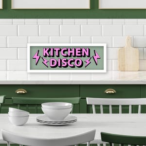 Kitchen Disco Framed Print, Kitchen Disco Print, Kitchen Disco Wall ...