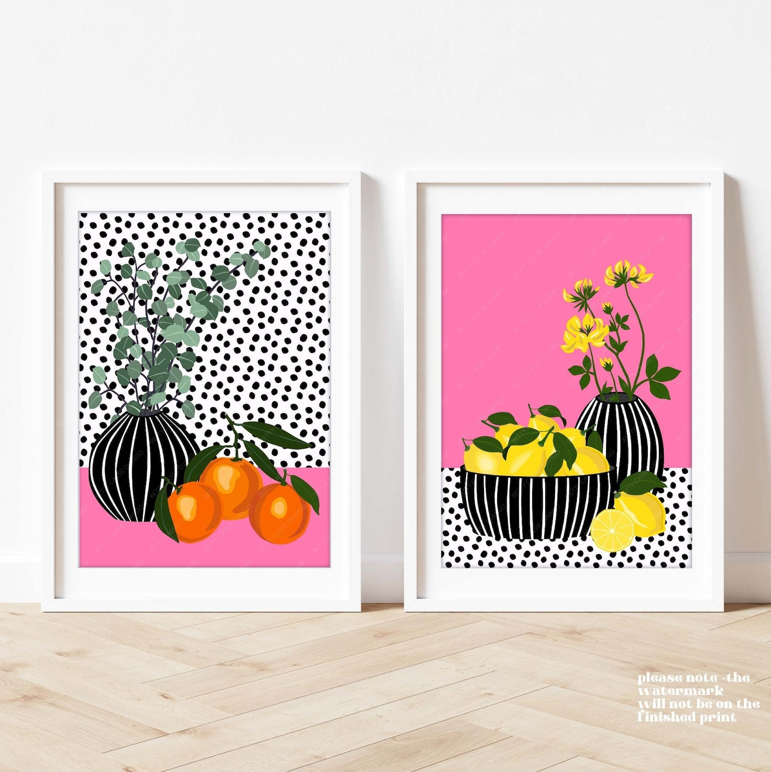 Citrus Fruit Prints Set Kitchen Prints Set Fruit Prints - Etsy