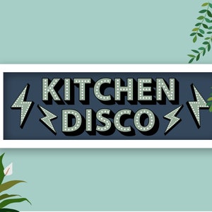 Kitchen Disco Framed Print, Kitchen Disco Print, Kitchen Disco Wall ...