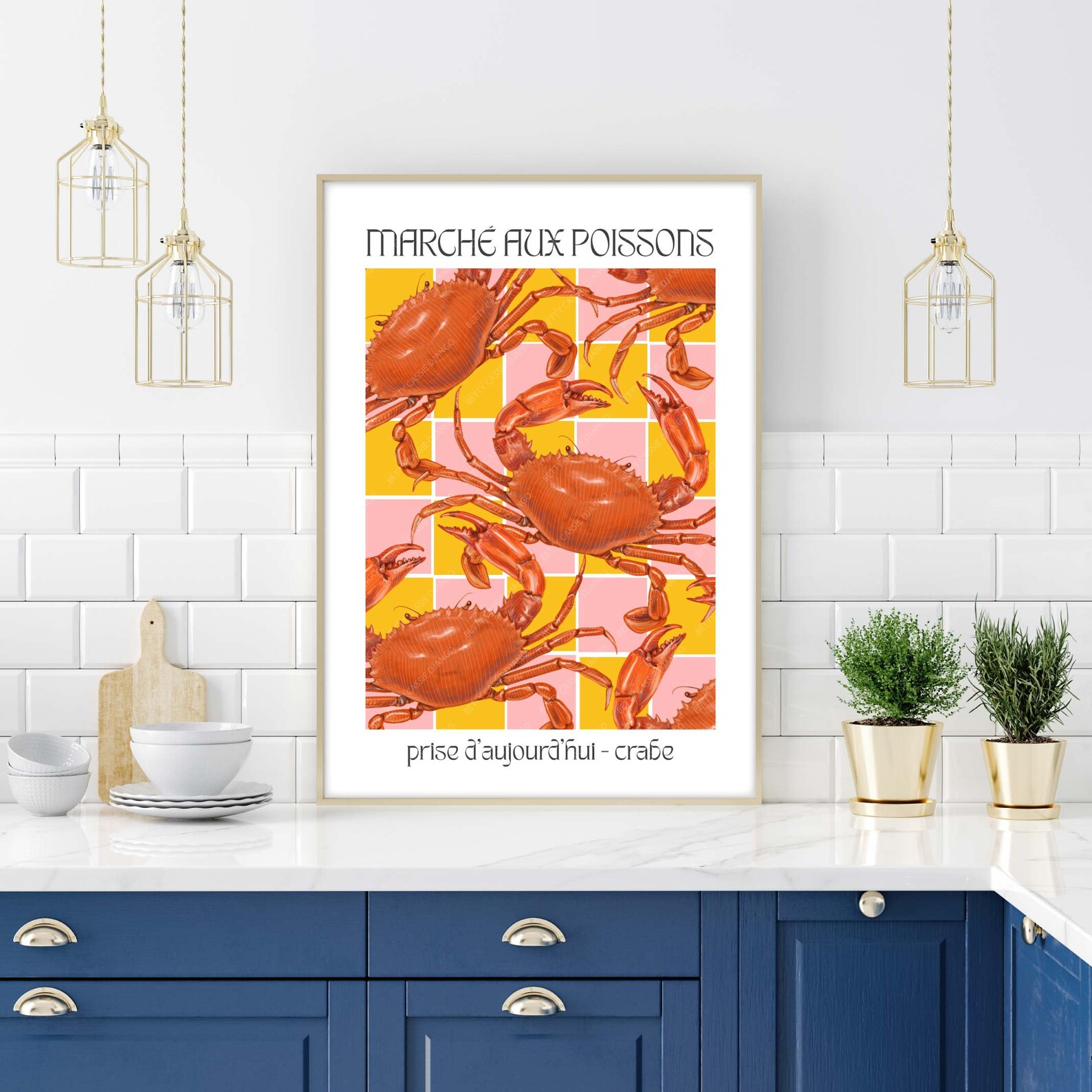 Lobster Print, Fish Market Posters, Seafood Wall Art, Shell Fish Wall ...