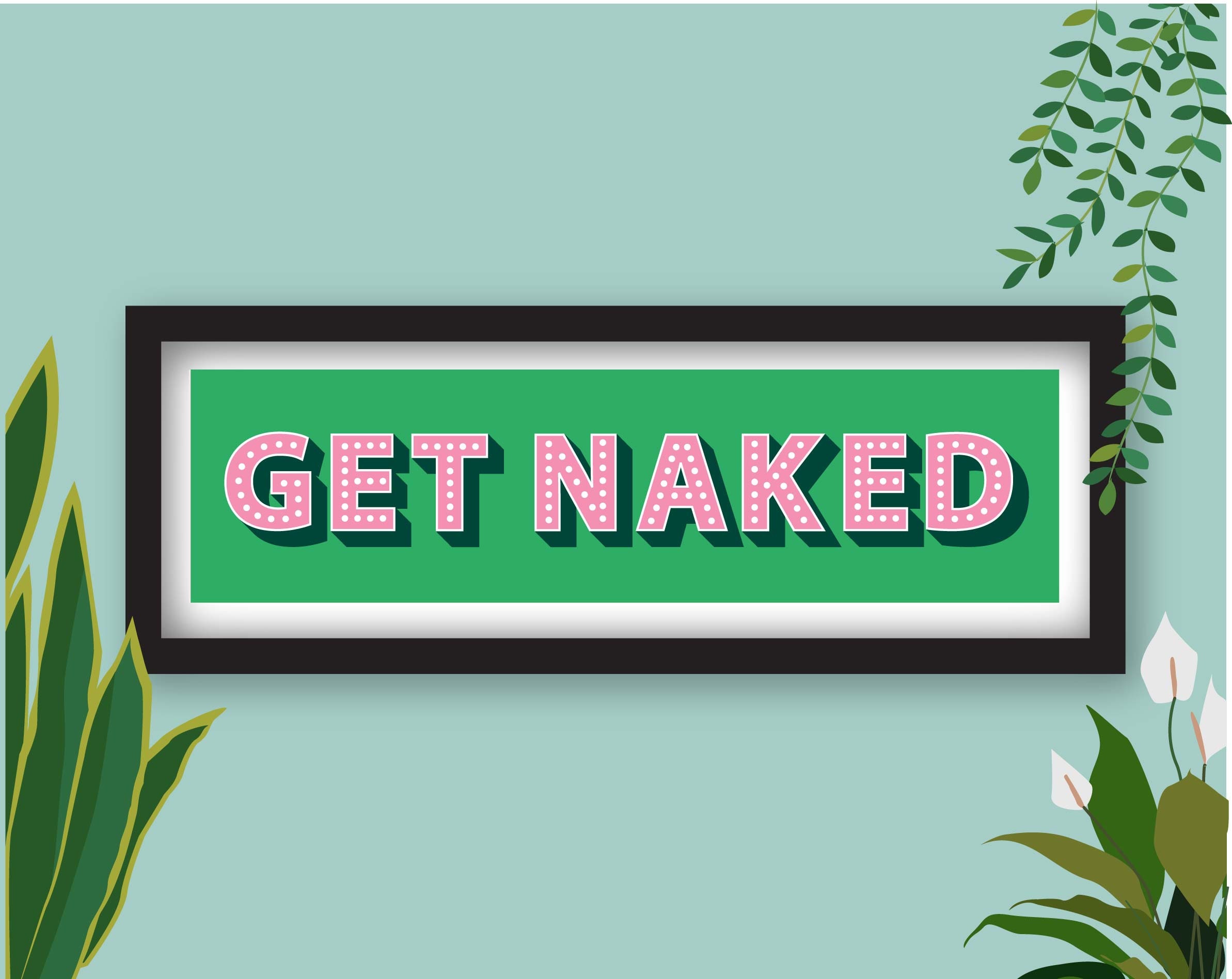 Get Naked Framed Print Get Naked Print Get Naked Panoramic - Etsy