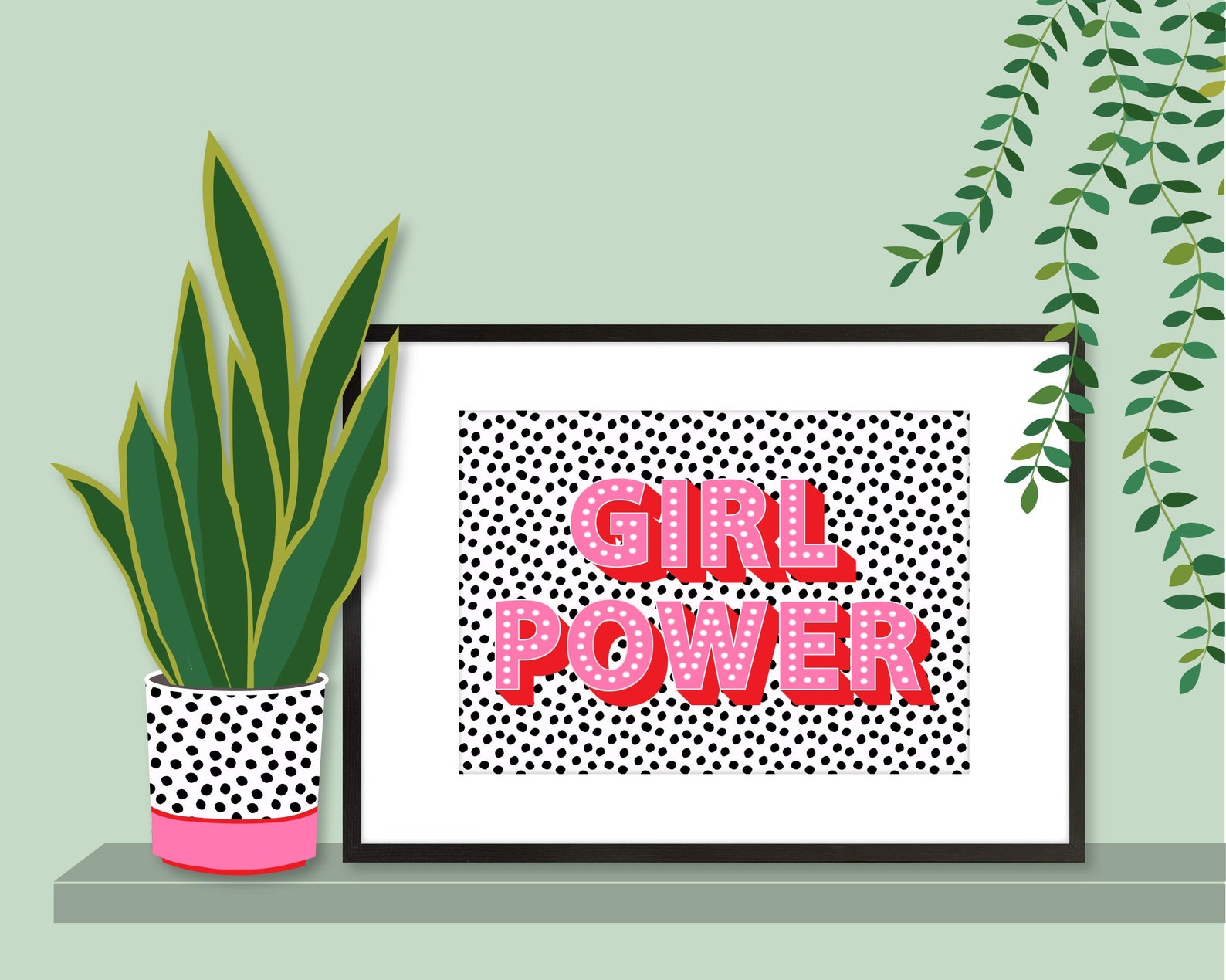 Girl Power Print Girl Power Wall Art Female Empowerment | Etsy