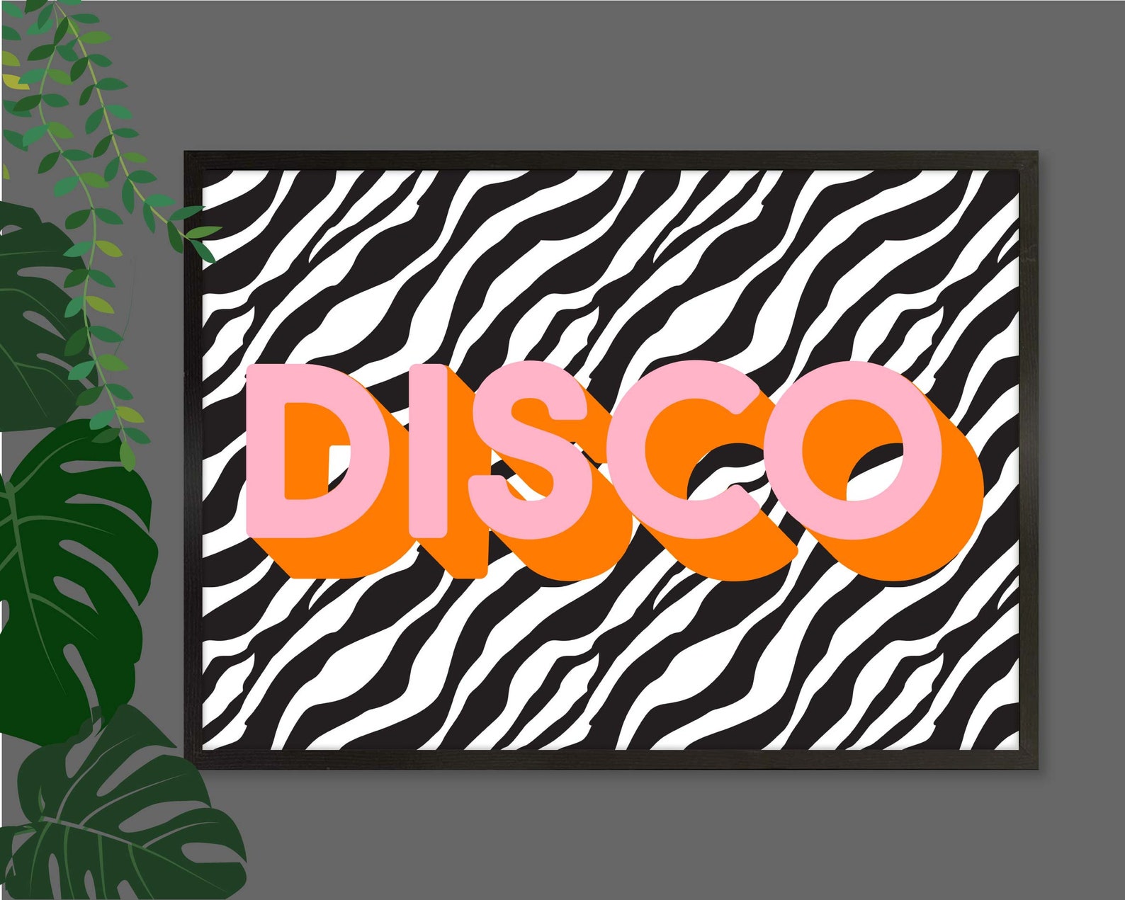 Disco Print, Disco Wall Art, Disco Sign, Disco Poster, 70's Disco Print ...