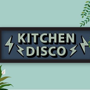Kitchen Disco Framed Print, Kitchen Disco Print, Kitchen Disco Wall ...
