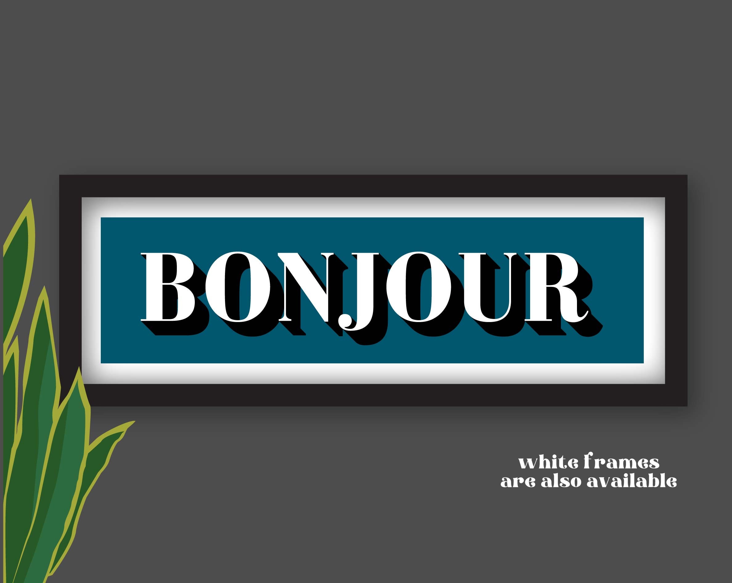 Vintage Bonjour Sign