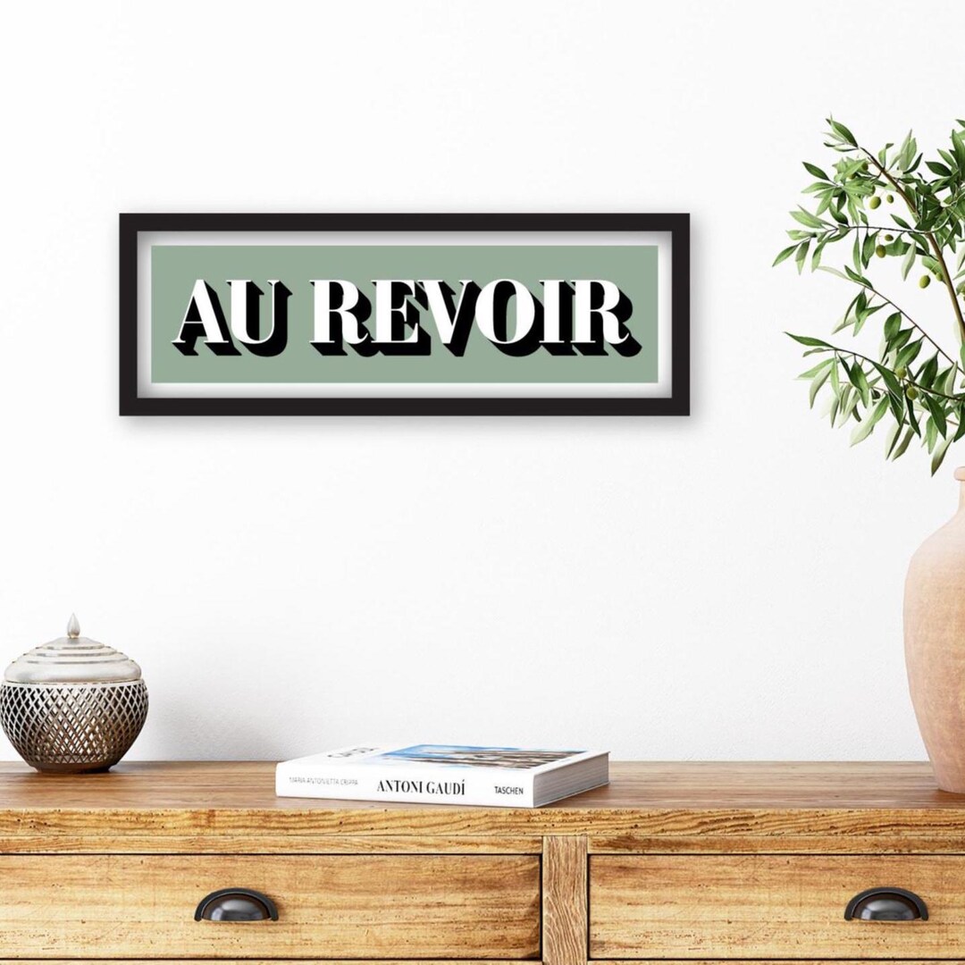 Framed Au Revoir Print, Au Revoir Print in Frame, Au Revoir Panoramic ...