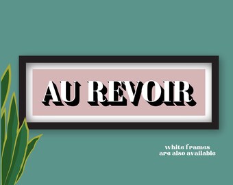 Aurevoir Sign - Etsy