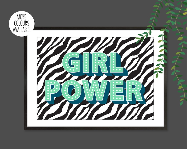 Girl Power Print Girl Power Wall Art Female Empowerment | Etsy UK