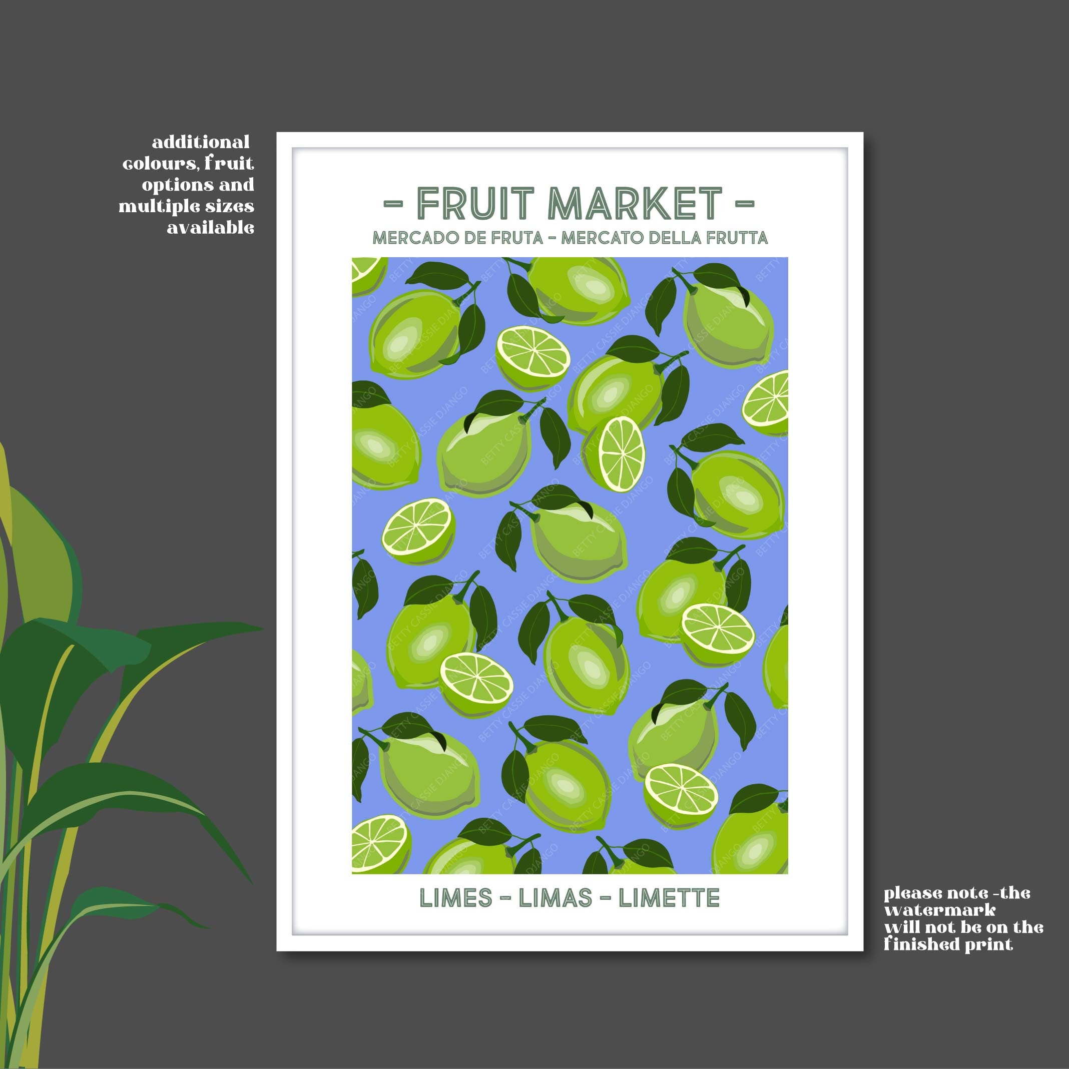 Fruit Market Poster Set Kitchen Prints Fruit Posters Cartel - Etsy