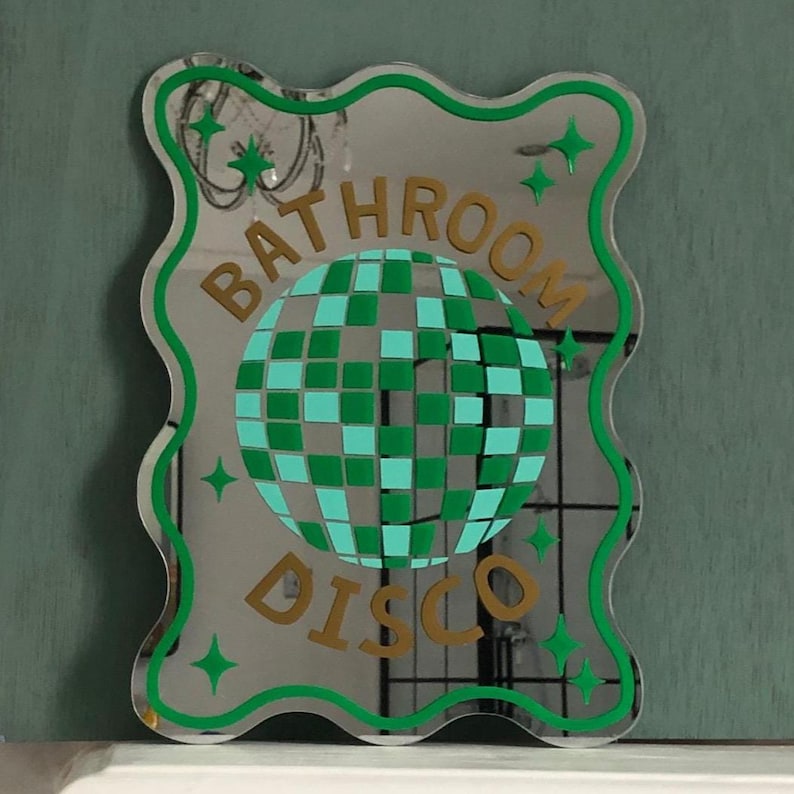 Bathroom Disco Mirror, Disco Ball Mirrors, Glitter Ball Mirrors, Disco ...