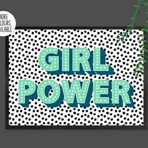 Girl Power Print Girl Power Wall Art Female Empowerment | Etsy UK