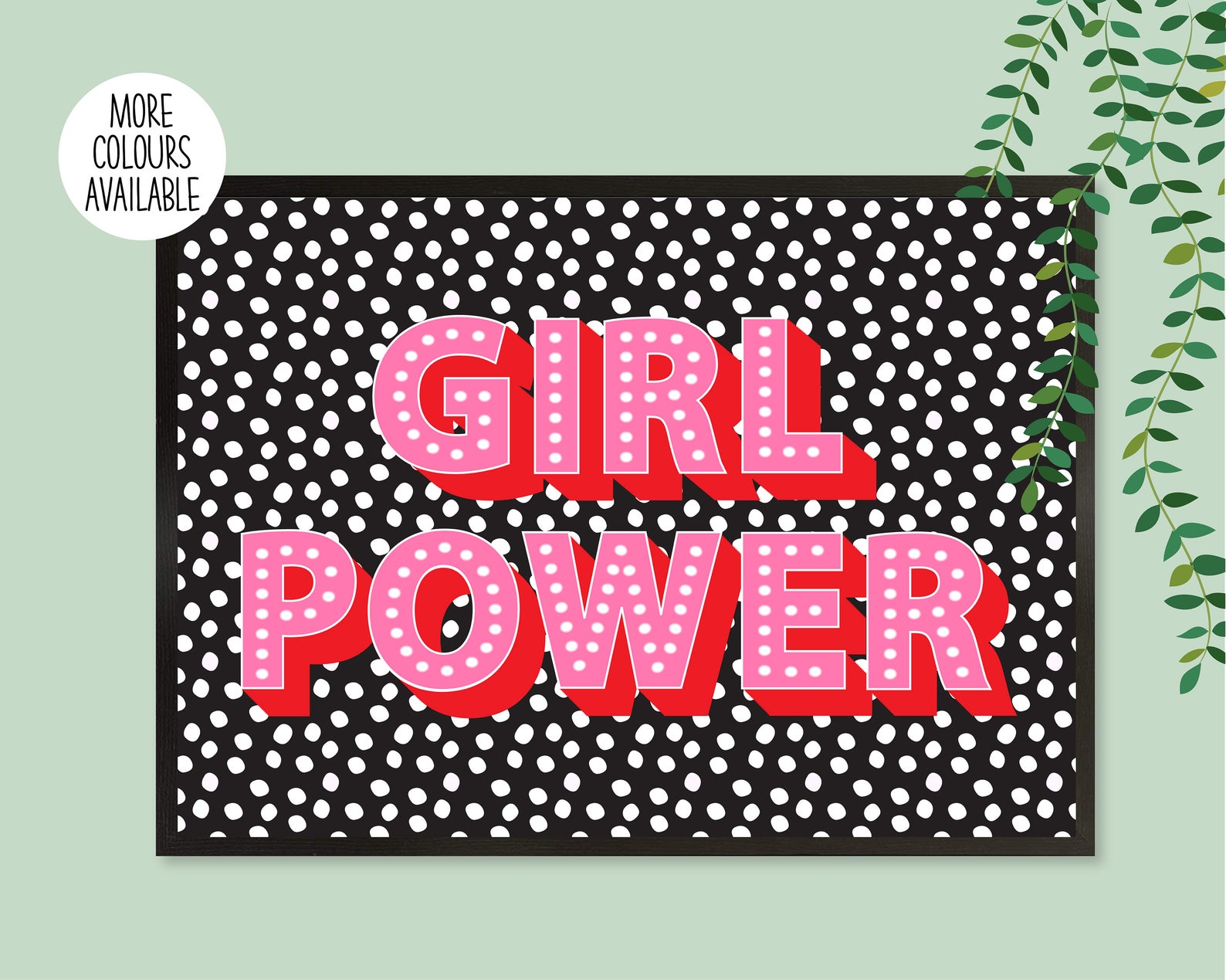 Girl Power Print Girl Power Wall Art Female Empowerment | Etsy