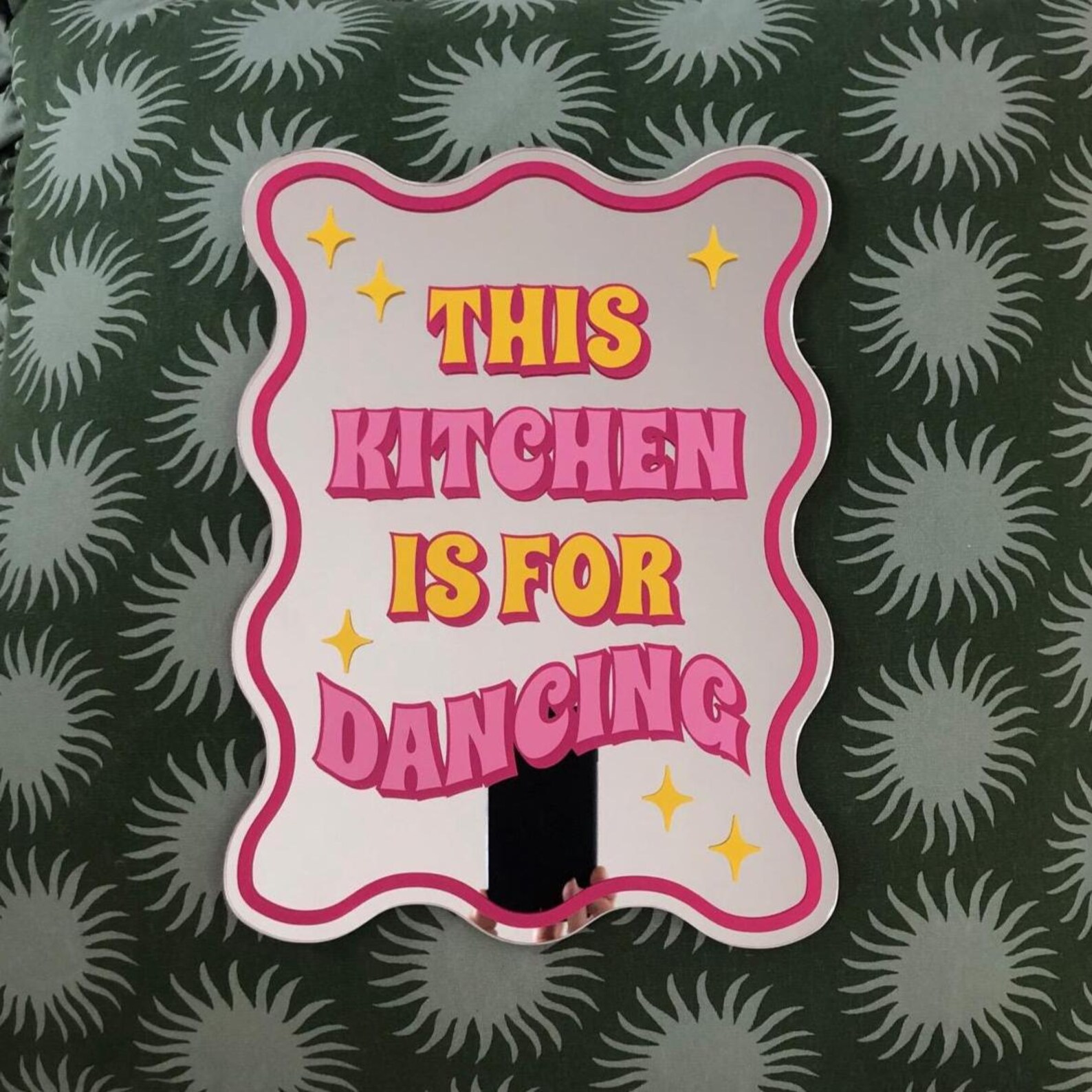 This Kitchen is for Dancing Mirror, Slogan Printed Mirrors, Vinyl Decal ...