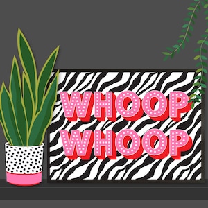 Whoop Whoop Celebration Print, Whoop Whoop Celebration Wall Art, Whoop ...