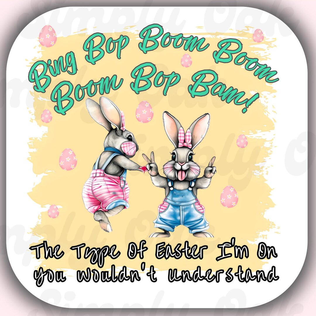Boom Bop Bam Easter Bunny Png Girl Easter Png Girl Png - Etsy