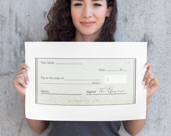 Universe Cheque - Etsy