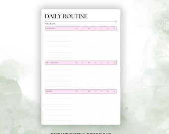 Morning Routine Checklist printable - Etsy