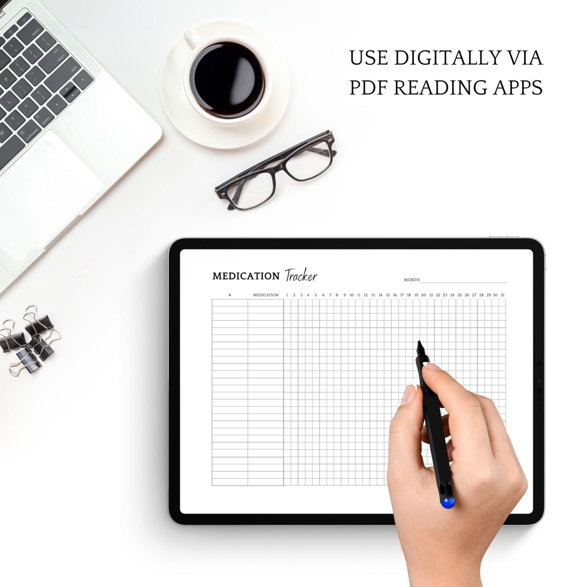 Monthly Medication Tracker Printable, Med Tracker, Chart Monthly ...