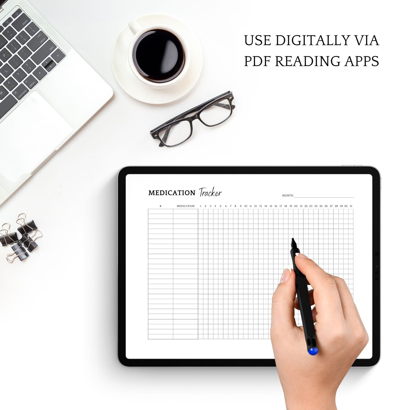 Monthly Medication Tracker Printable, Med Tracker, Chart Monthly ...