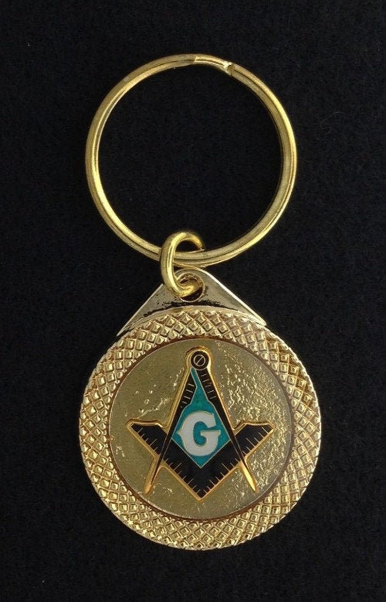 Masonic Key Tag with Enameled Emblem MKC-2 | Etsy