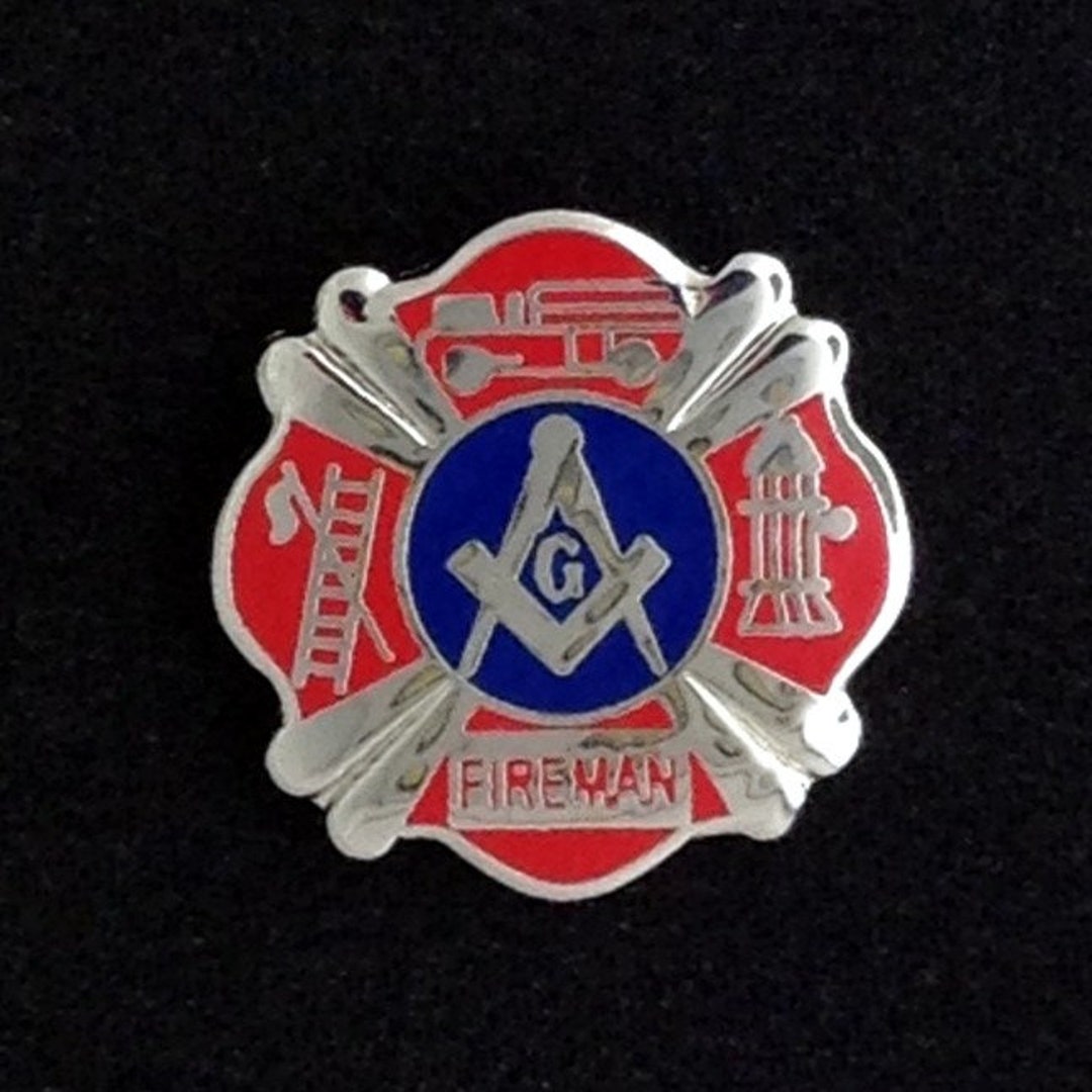 Masonic Fireman Lapel Pin (nickel) - Etsy