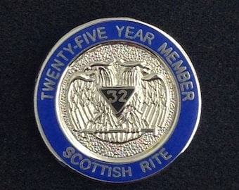Scottish Rite 32nd Degree 20 Year Lapel Pin - Etsy