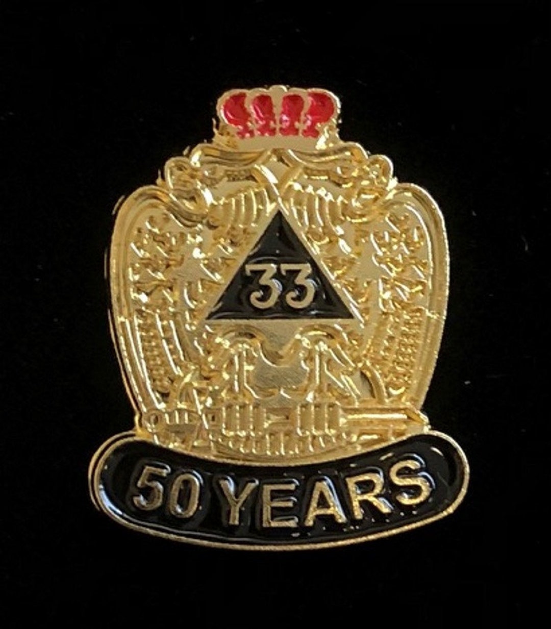 Scottish Rite 33rd Degree 50 Year Lapel Pin - Etsy