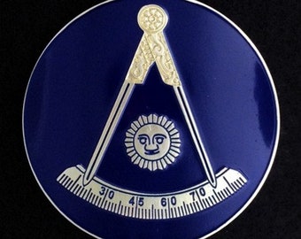 Custom Past Master Car Emblem 3" Masonic Emblem Auto. - Etsy