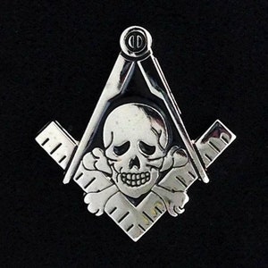 Masonic skull & Bones Lapel Pin - Etsy