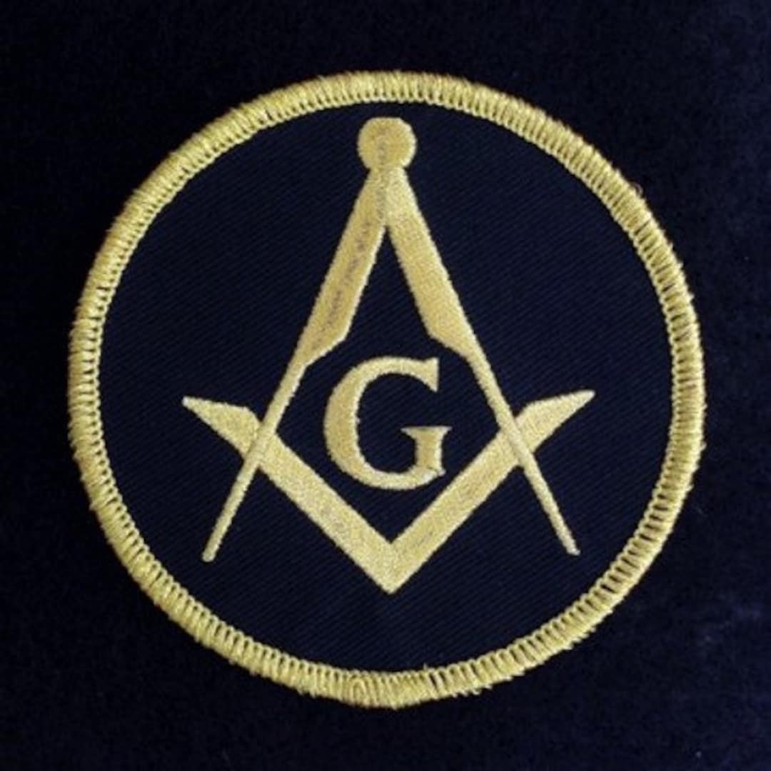 Masonic Black & Gold Embroidered Patch (3") - Etsy
