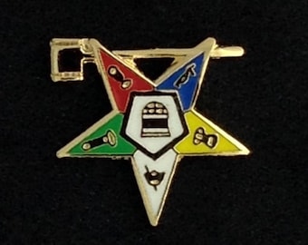 Order of the Star Eastern Star Past Patron Lapel Pin style 2 | Etsy
