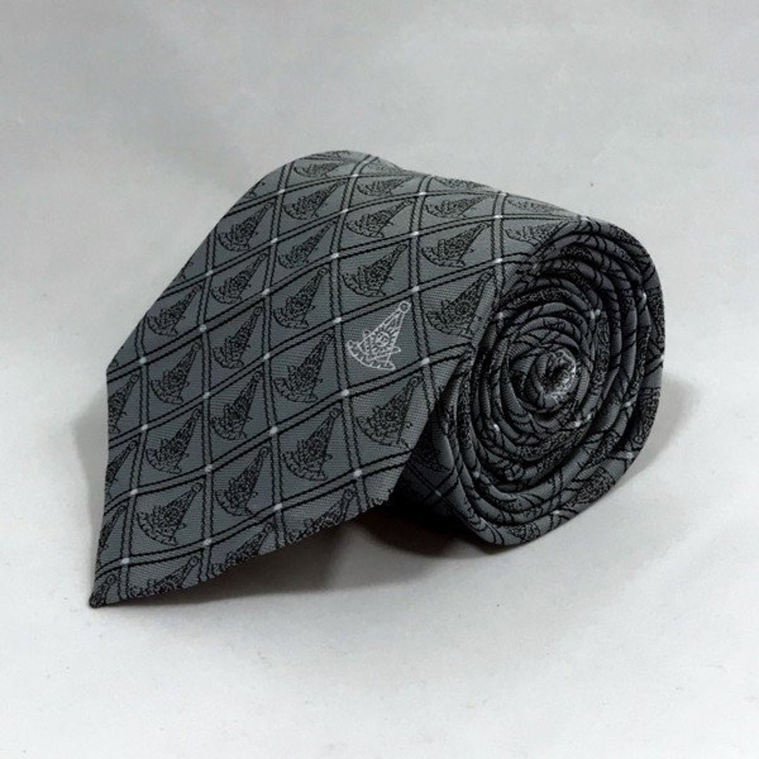 Masonic Past Master With Square Woven Necktie - Gray - Etsy