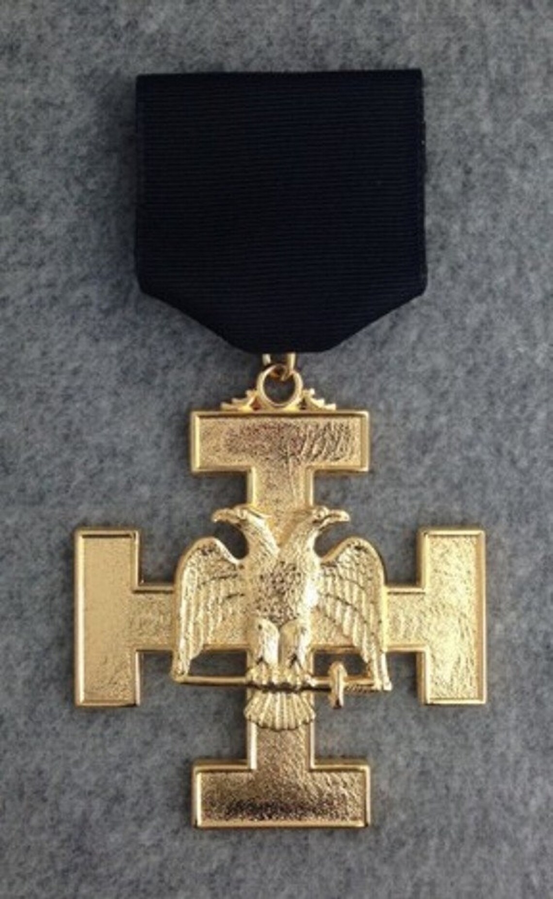 Scottish Rite 32nd Degree Jewel Wings Down black Ribbon - Etsy