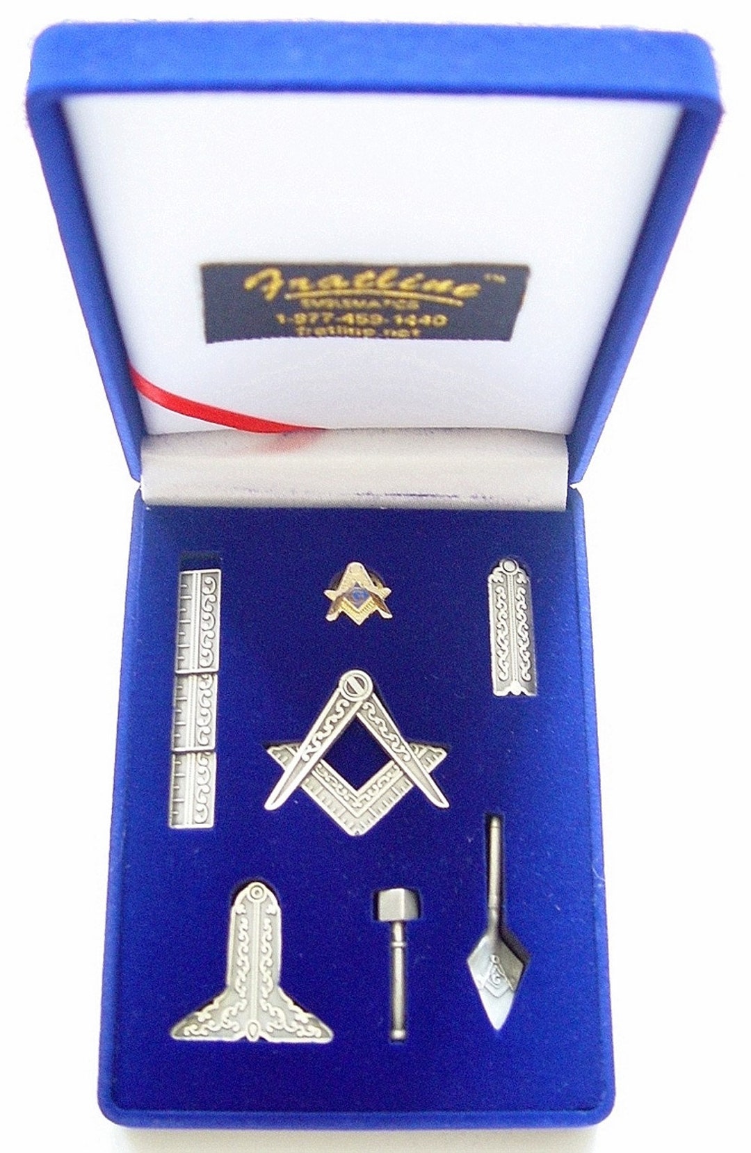 Masonic Mini Working Tool Gift Set With Lapel Pin (antique Silver) - Etsy