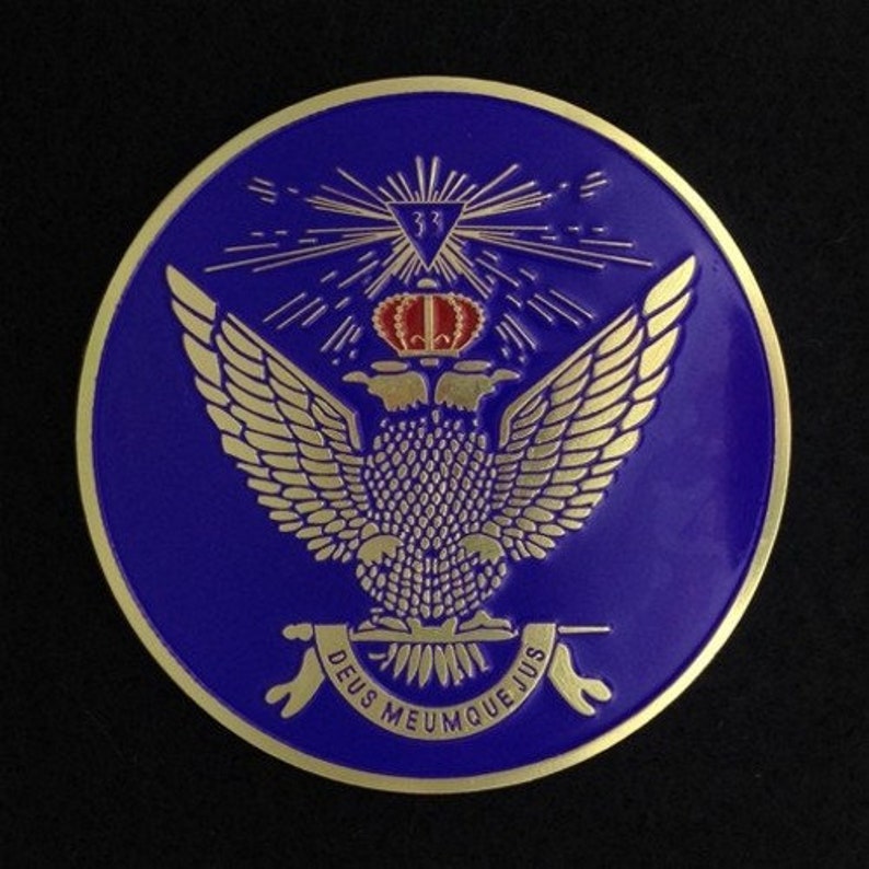 33rd Degree Scottish Rite Wings up purple Car Auto Emblem - Etsy