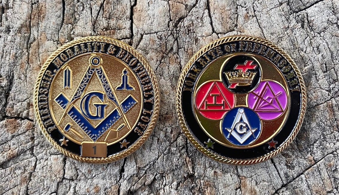 Masonic York Rite Limited Edition Challenge Coin - Individually ...