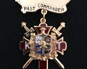 Knights Templar Past Commander Jewel PEC-3 - Etsy