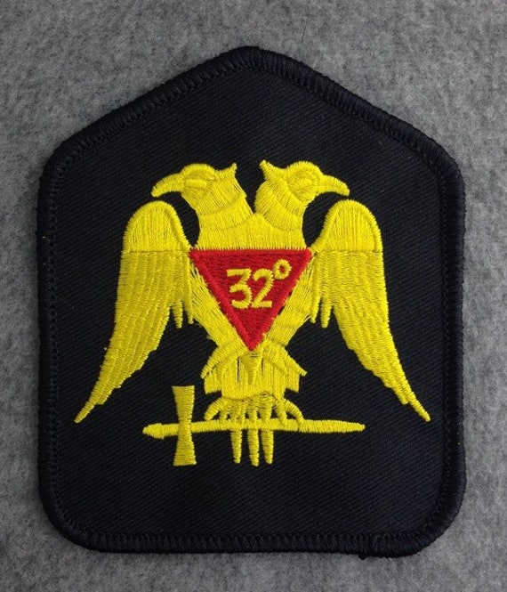 Scottish Rite black Embroidered Patch 3-3/4 - Etsy