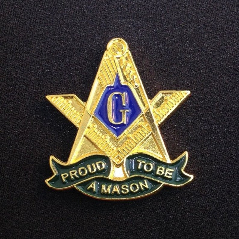 Proud to Be A Mason Lapel Pin | Etsy