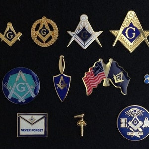 Masonic Lapel Pin Collection - Etsy
