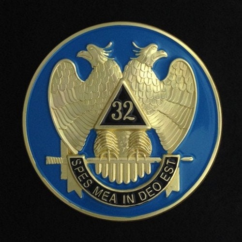 32nd Degree Scottish Rite (light Blue) Car Auto Emblem - Etsy