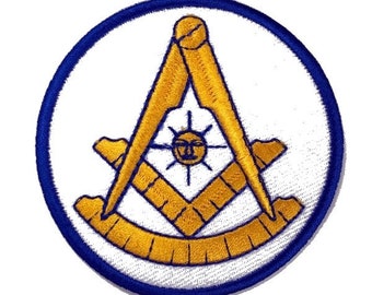 Masonic Past Master Embroidered Patch Black 3 | Etsy