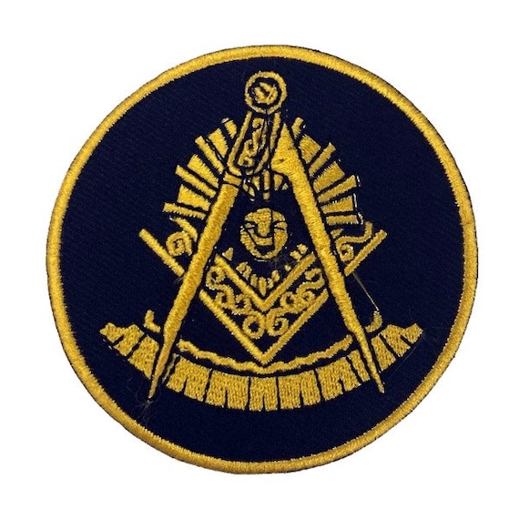 Masonic Past Master Embroidered Patch Black With Square - Etsy