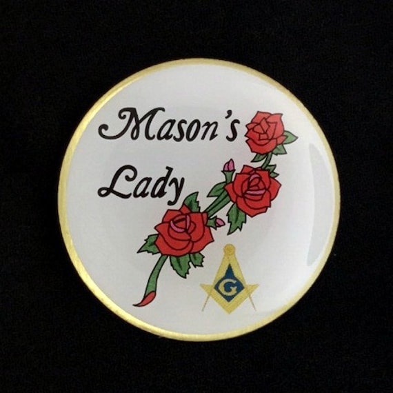 Mason's Lady With Roses Lapel Pin | Etsy