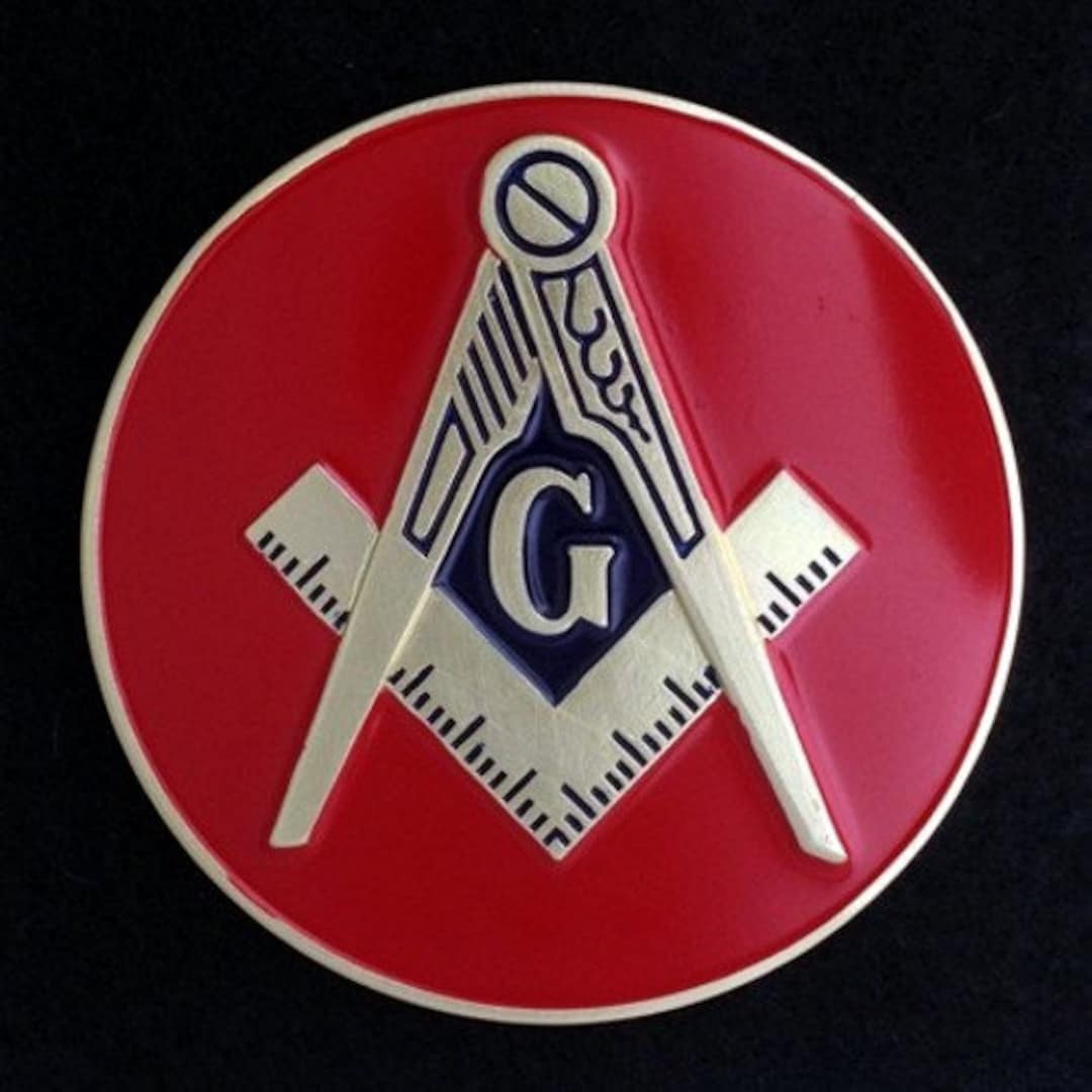 Masonic (red) Car Auto Emblem - Etsy