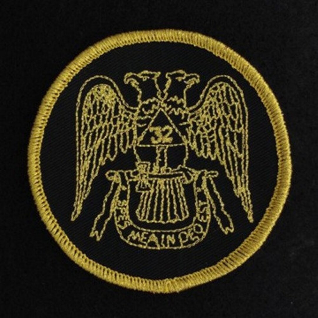 Scottish Rite Black & Gold Embroidered Patch (3") - Etsy