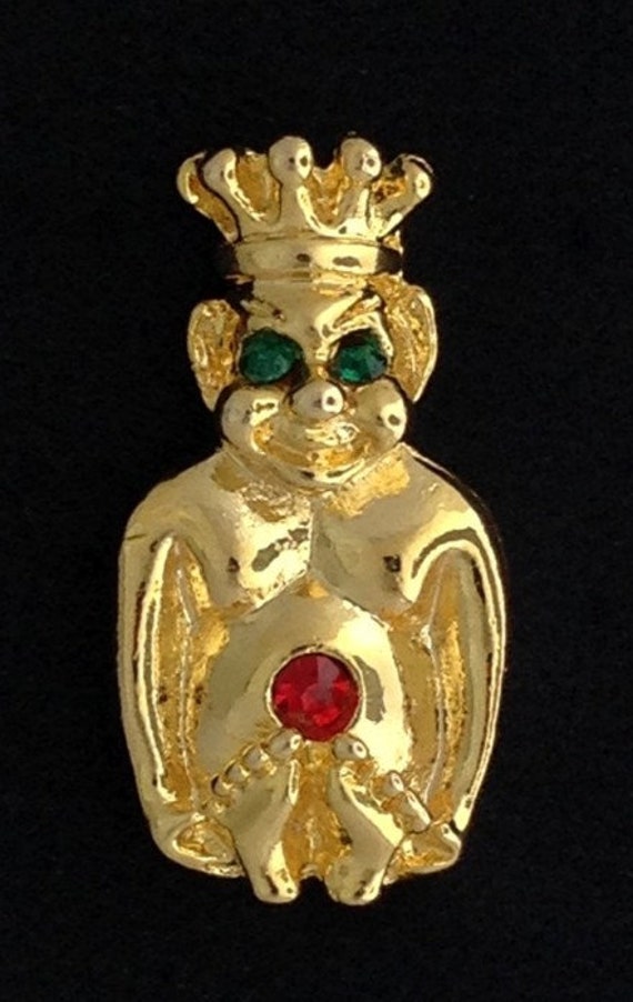 Royal Order of Jesters 3-D Billiken Lapel Pin With Stones - Etsy